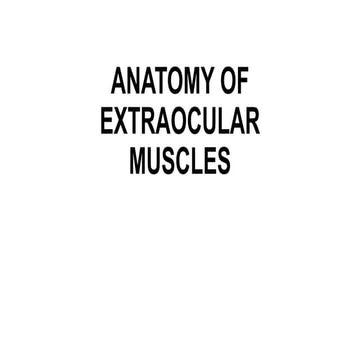 Extraocular muscles | PPTX