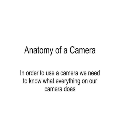 film-Anatomy of film camera | PPT