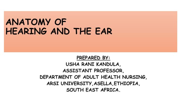 Histology of ear | PDF