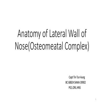 Lateral wall of nose | PPTX