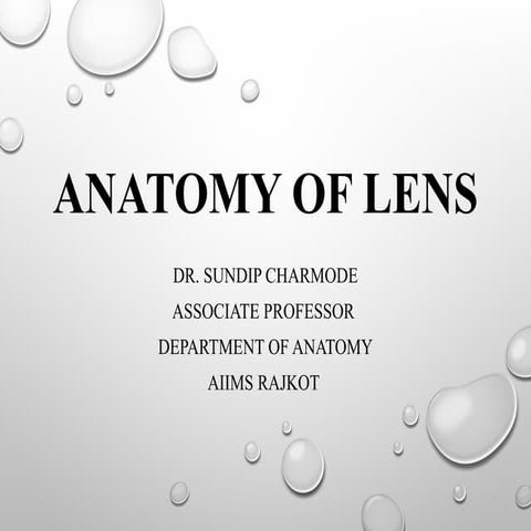 Anatomy of Lens integrated lecture teaching lens features and ...