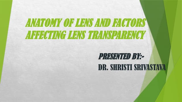 anatomy & physiology of lens | PPT