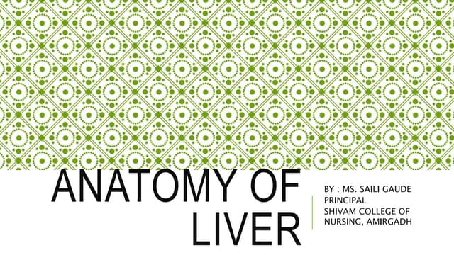 Function of the liver | PPT