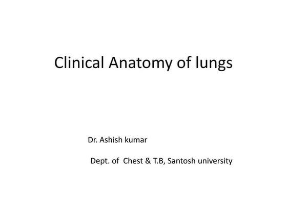 LUNG ANATOMY | PPT