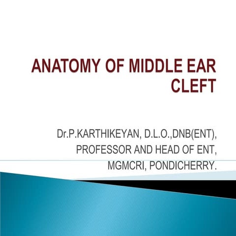 Anatomy of middle ear cleft microteaching, 06.03.17, dr.pk
