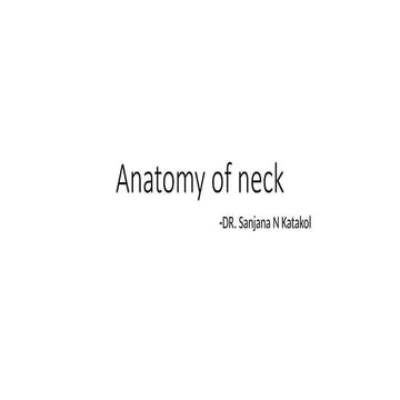 anatomy of neck.pptx and deep neck spaces | PPT