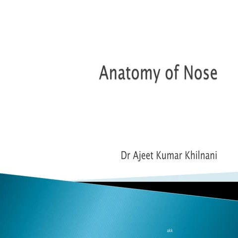 Nose and nasal cavity anatomy | PPTX