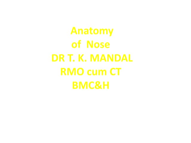 All about uncinate process of nose and paranasal sinuses | PPTX