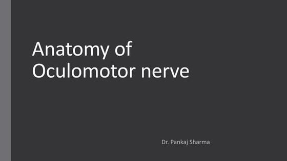 Cranial nerve iii , iv and vi | PPTX | Death, Injury, or Military ...