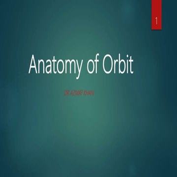 Anatomy of orbit | PPTX