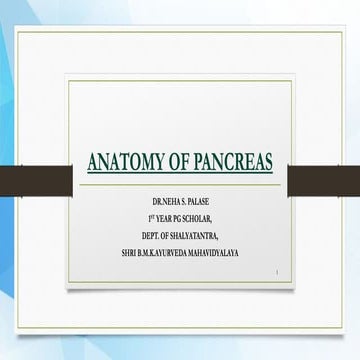 ANATOMY OF PANCREAS NEHA.pptxbsbdbdbdjdjdn | PPTX
