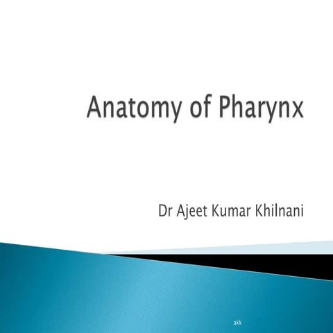 Anatomy of Pharynx | PPTX