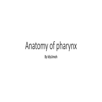 Anatomy of Pharynx & Larynx | PPTX
