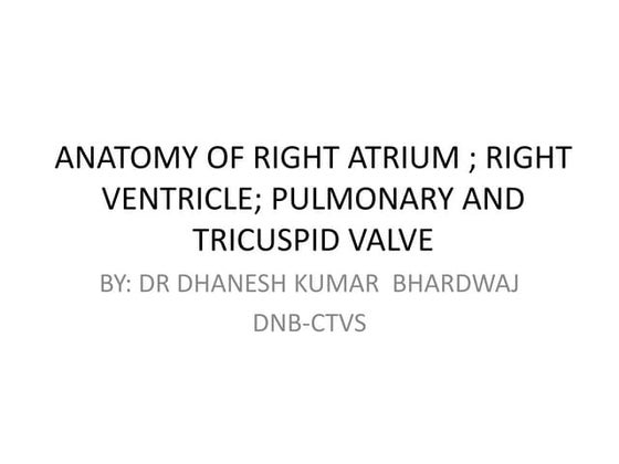 Right atrium of heart | PPT