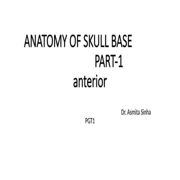 Anterior cranial-fossa | PPT
