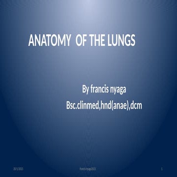 ANATOMY OF THE LUNGS.pptx e ee | PPT