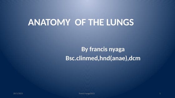 Histology of Lungs | PPTX | Lung and Respiratory Health | Diseases and Conditions