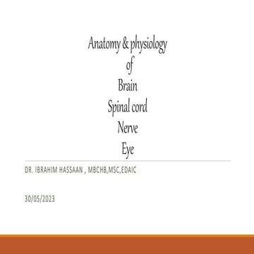 Anatomy & physiology of Brain,Spinl cord Nerve,Eye.pptx