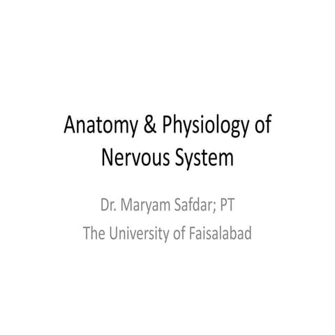 Anatomy & Physiology of Nervous System.pptx