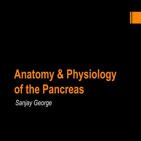 Anatomy of Pancreas | PPTX