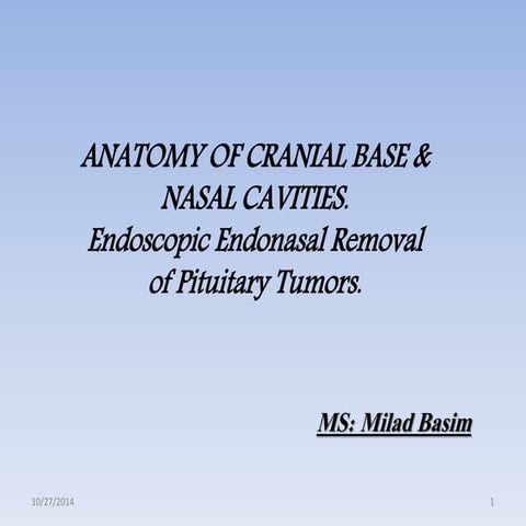 cranial base and nasal cavity | PPTX