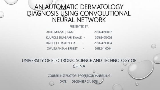 SKin lesion detection using ml approach.pptx | Skin and Dermatology ...