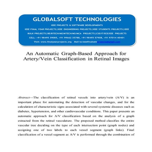Ieee 2014 Matlab Image Processing Projects An Automatic Graph Based