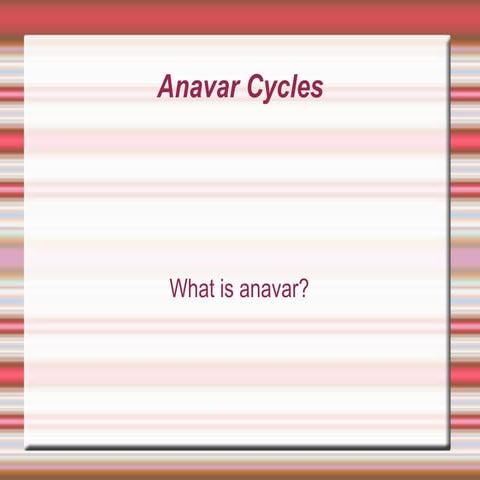 Anavar cycles | PPT