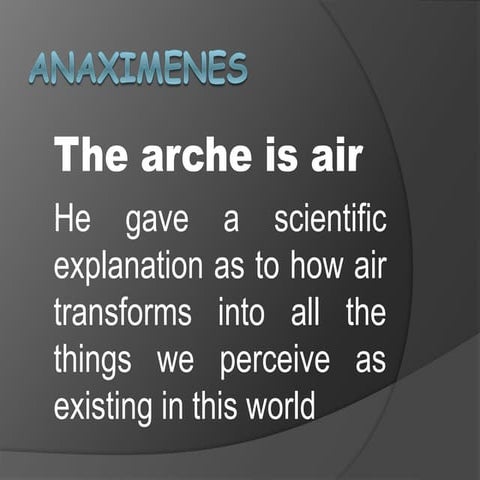Anaximenes | PPTX