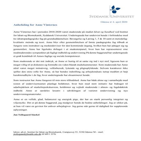 Anbefaling instruktor bl | PDF