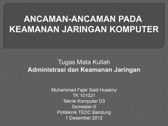 Keamanan sistem operasi | PPT