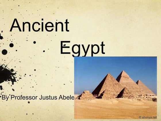 Introductions to Egyptian civilization | PPTX | Religion & Spirituality