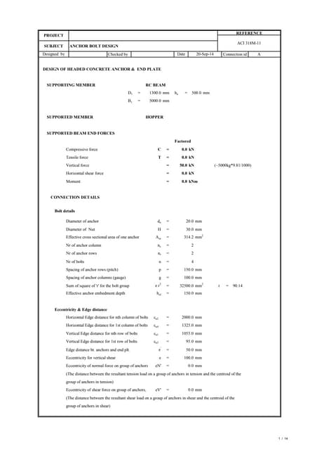 Shear lug verification example | PDF