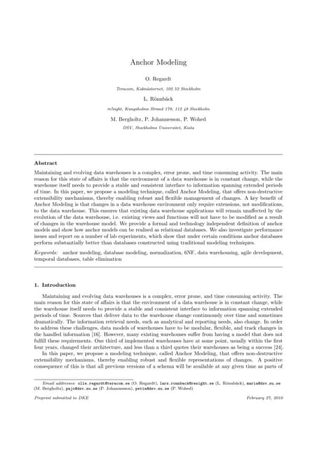 Anchor Modeling | PPT