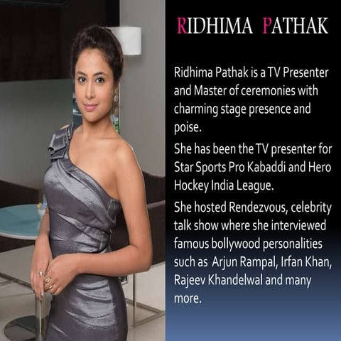 Anchor ridhima pathak | PPTX