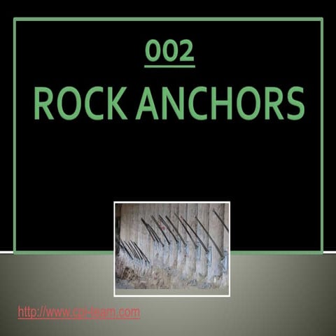 Anchors rock anchors | PPTX
