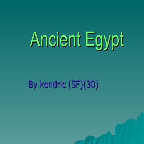 Ancient Egypt | PPT
