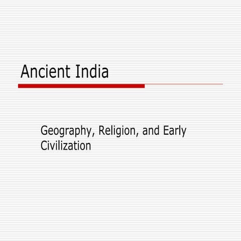 Ancient India | PPT