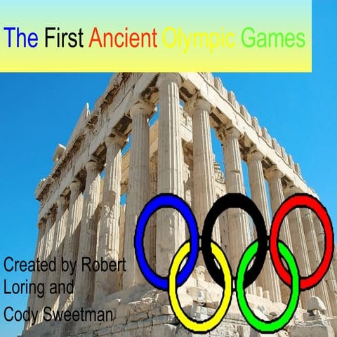 Ancient Olympic Games | PPT