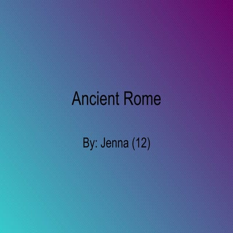 Ancient Rome | PPT