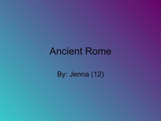 Rome Slideshow | PPTX