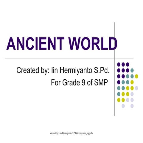 Ancient World (teaching materials) | PPT