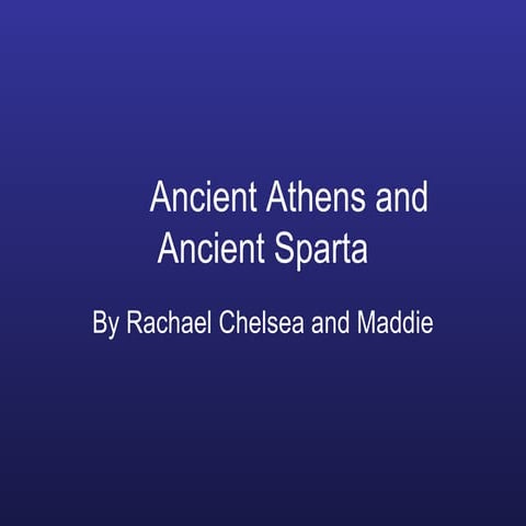 Ancient sparta and ancient athens | PPT