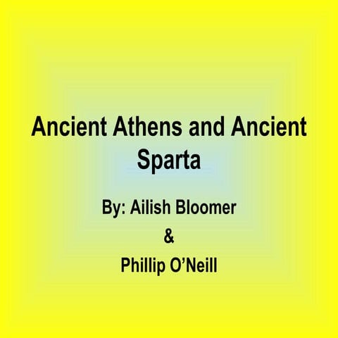 Ancient athens and sparta powerpoint | PPT