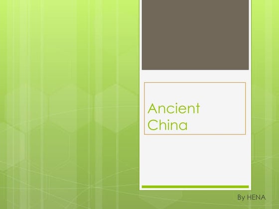 Ancient china | PPT