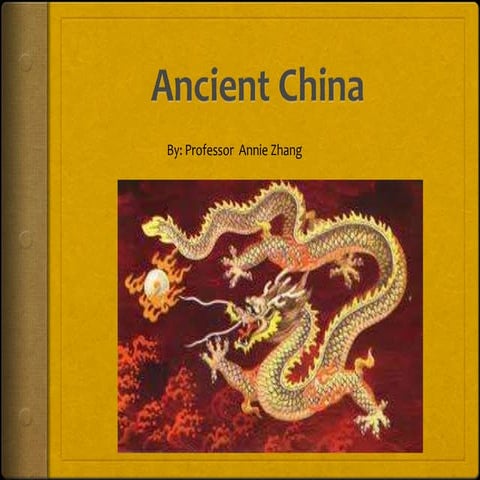 Ancient china | PPTX