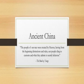 Ancient China | PPTX