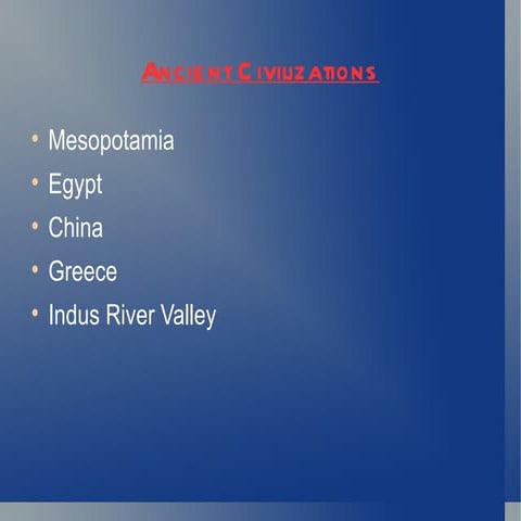 Ancient civilizations | PPT