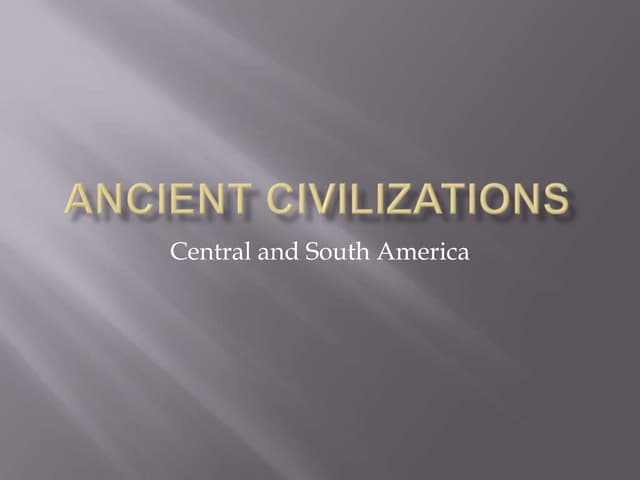 Mesoamerican Civilizations | PPT
