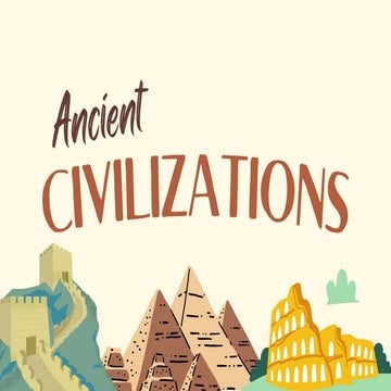 Ancient Civilizations Social Studies Presentation Brown and Tan ...